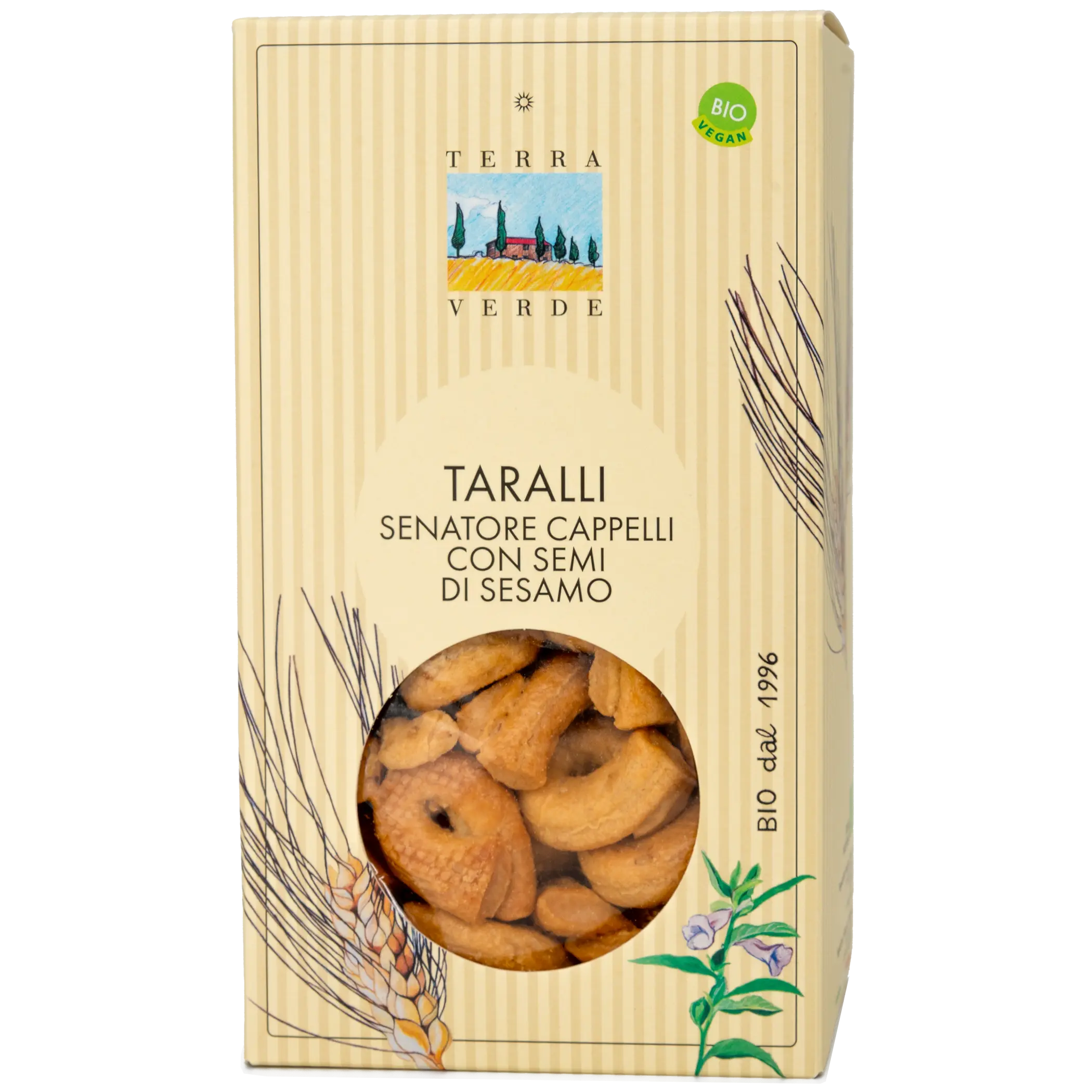 Bio Taralli Senatore Capelli mit Sesam – Terra Verde